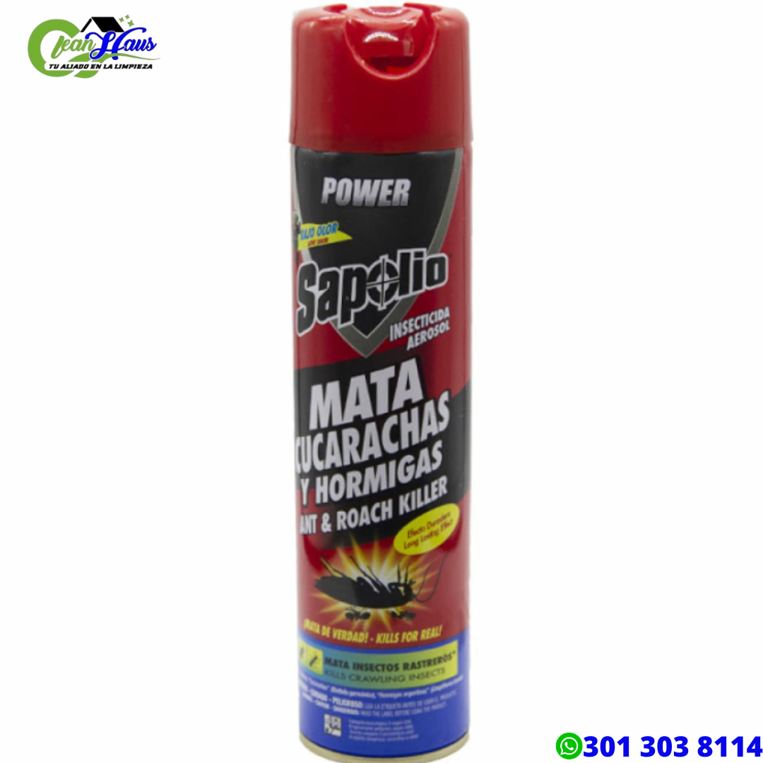Insecticida Sapolio en Aerosol mata cucarachas y hormigas 360ml – CLEAN ...